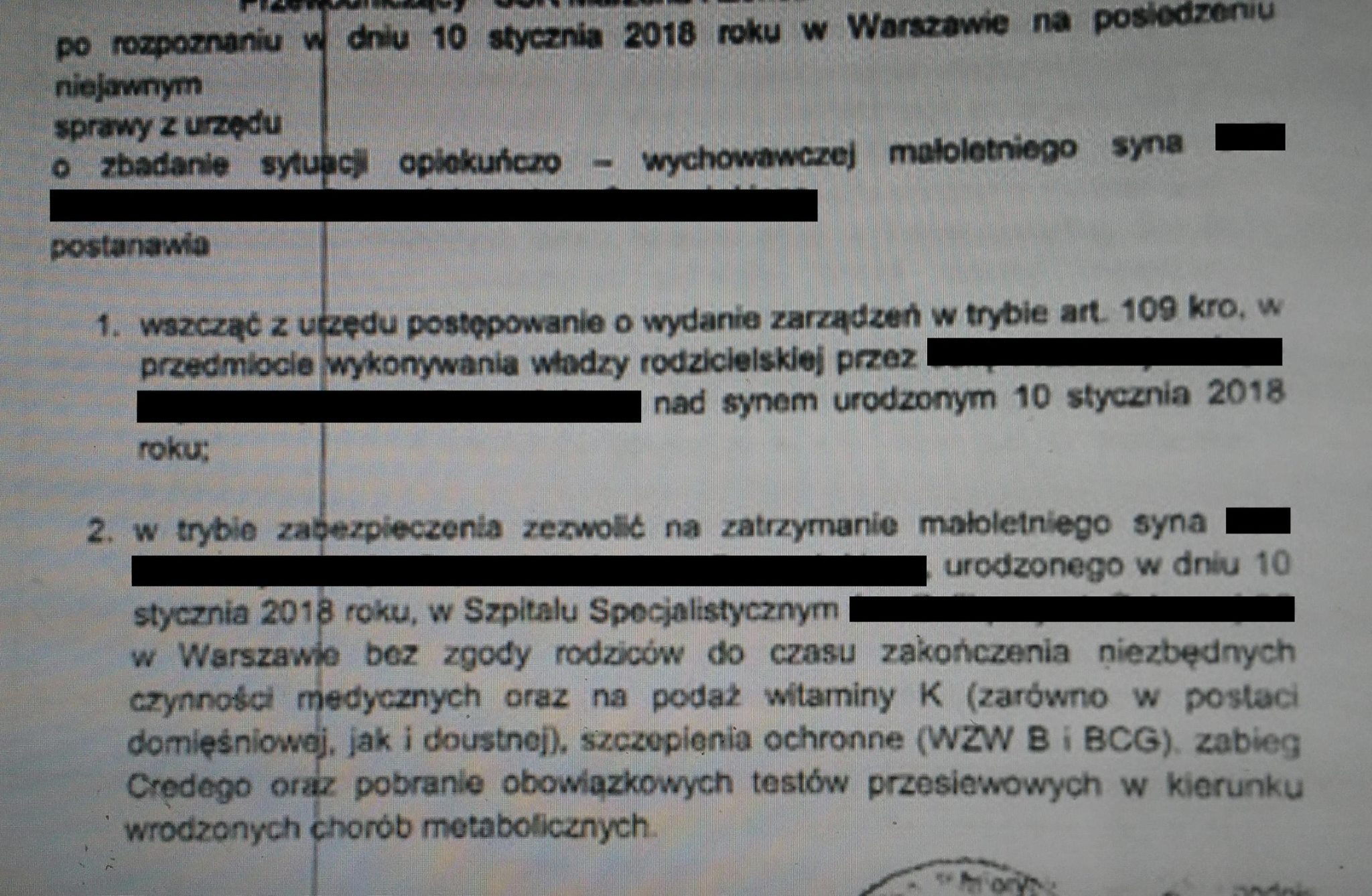 STOP NOP podaje szpital na Żelaznej do prokuratury za wymuszanie ...